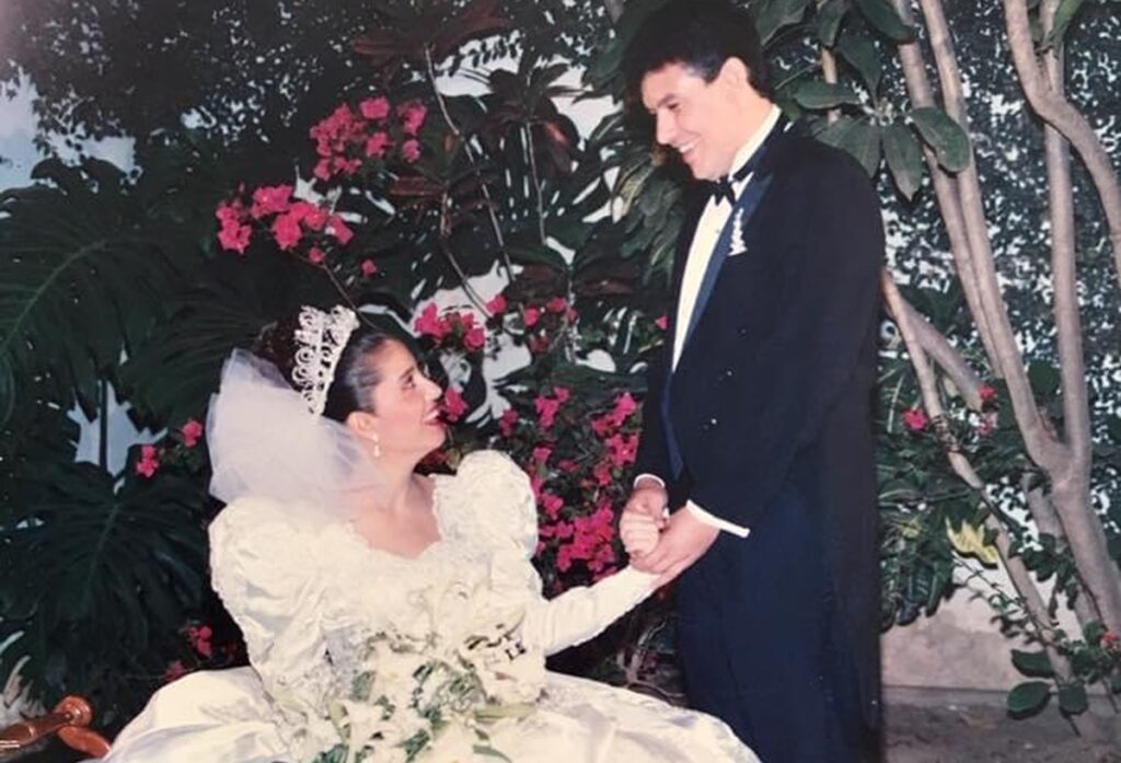 María Teresa Pérez y Ricardo Ruiz Félix celebraron su boda en 1991 ...