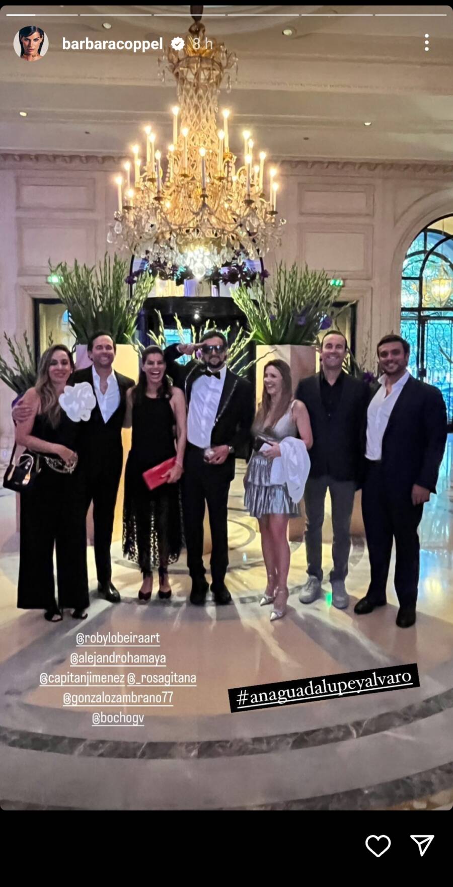 Bárbara Coppel y Alejandro Hank presentes en boda en París - Perfiles